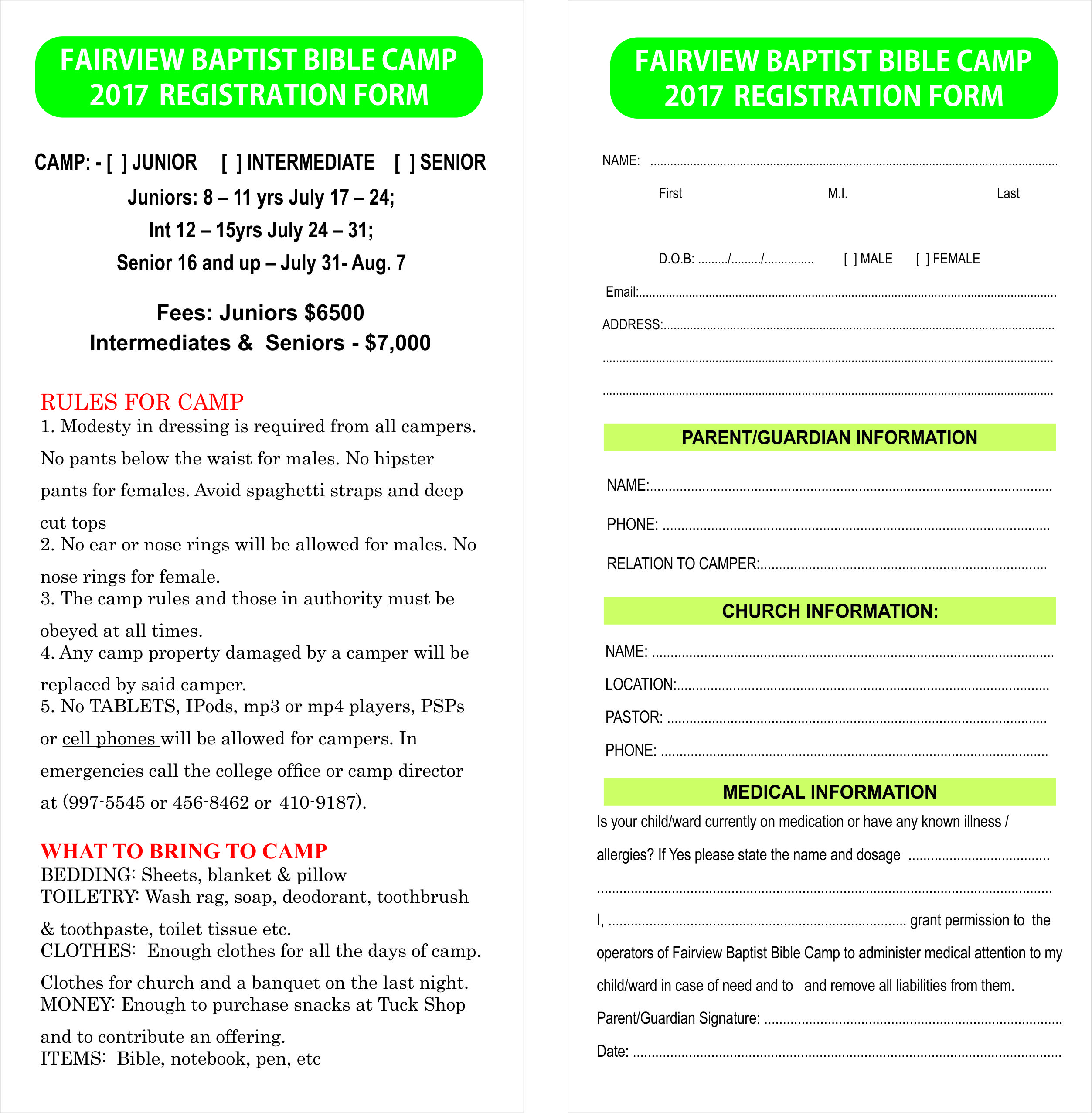 Fairview Baptist Bible College